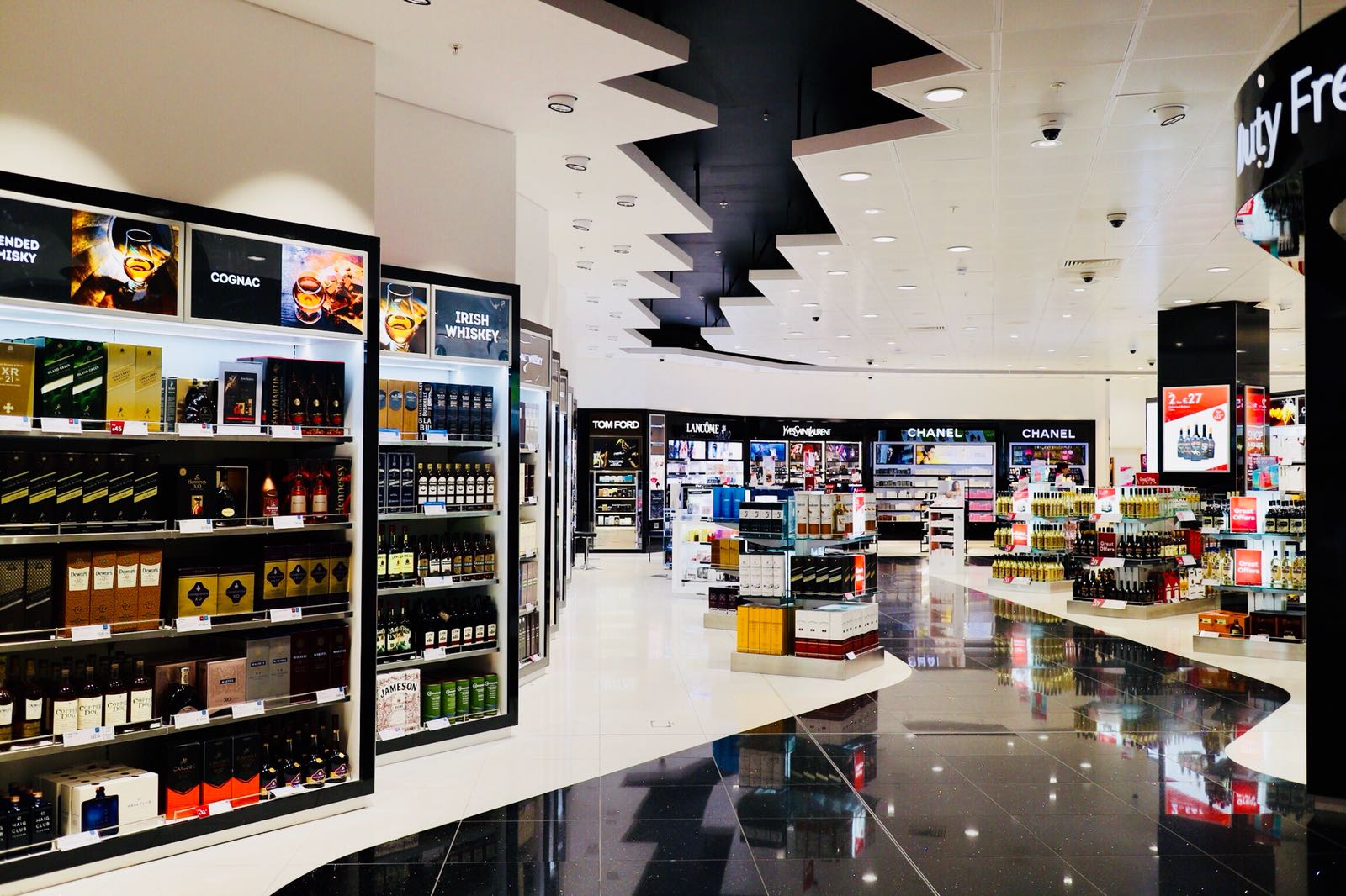 Newly redesigned and expanded World Duty Free Store fitted out by Hurst